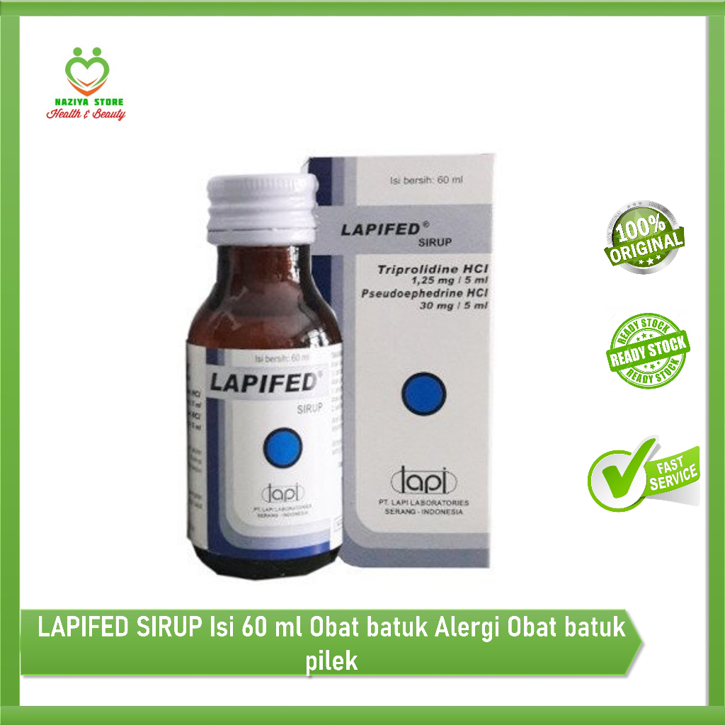 Jual LAPIFED SIRUP Isi 60 ml Obat batuk Alergi - Obat batuk pilek anak ...