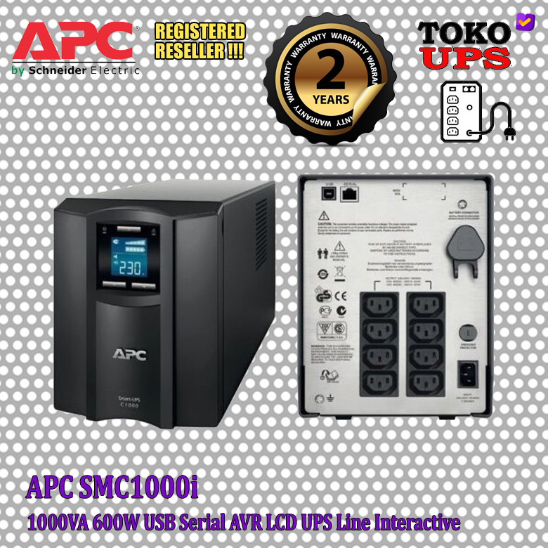 Jual UPS APC SMC1000i APC Smart UPS C 1000VA 600W LCD 230V | Shopee Indonesia