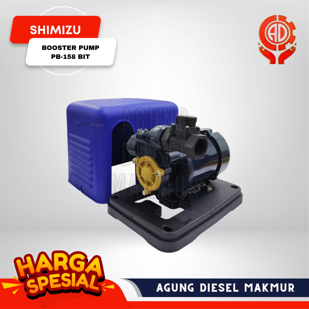 Jual Shimizu Booster Pump Pompa Air Listrik Otomatis Pompa Pendorong PB-158 BIT | Shopee Indonesia