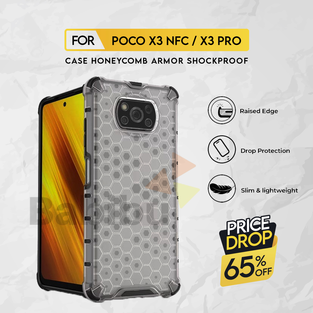 Jual Case Pocophone Poco X3 NFC / X3 Pro Honeycomb Armor Shockproof | Shopee Indonesia