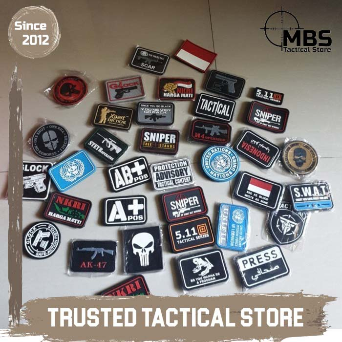Jual Logo Karet Rubber Patch Velcro Emblem Karet PVC | Shopee Indonesia