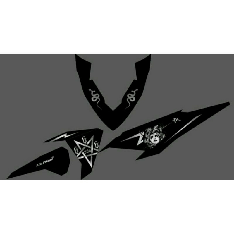 Jual Striping Custom Honda Vario Led Old 125/150 Design Medusa | Shopee ...