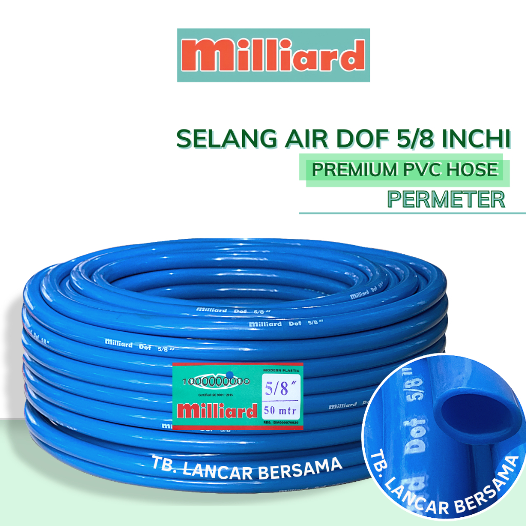 Jual SELANG AIR 5/8 INCHI MILLIARD DOF HARGA PERMETER | Shopee Indonesia