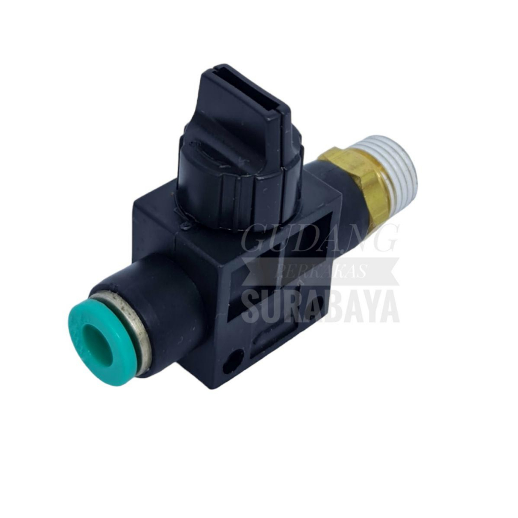 Jual FLOW CONTROL PNEUMATIC 8 mm HAND VALVE PNEUMATIC STOP KRAN ...
