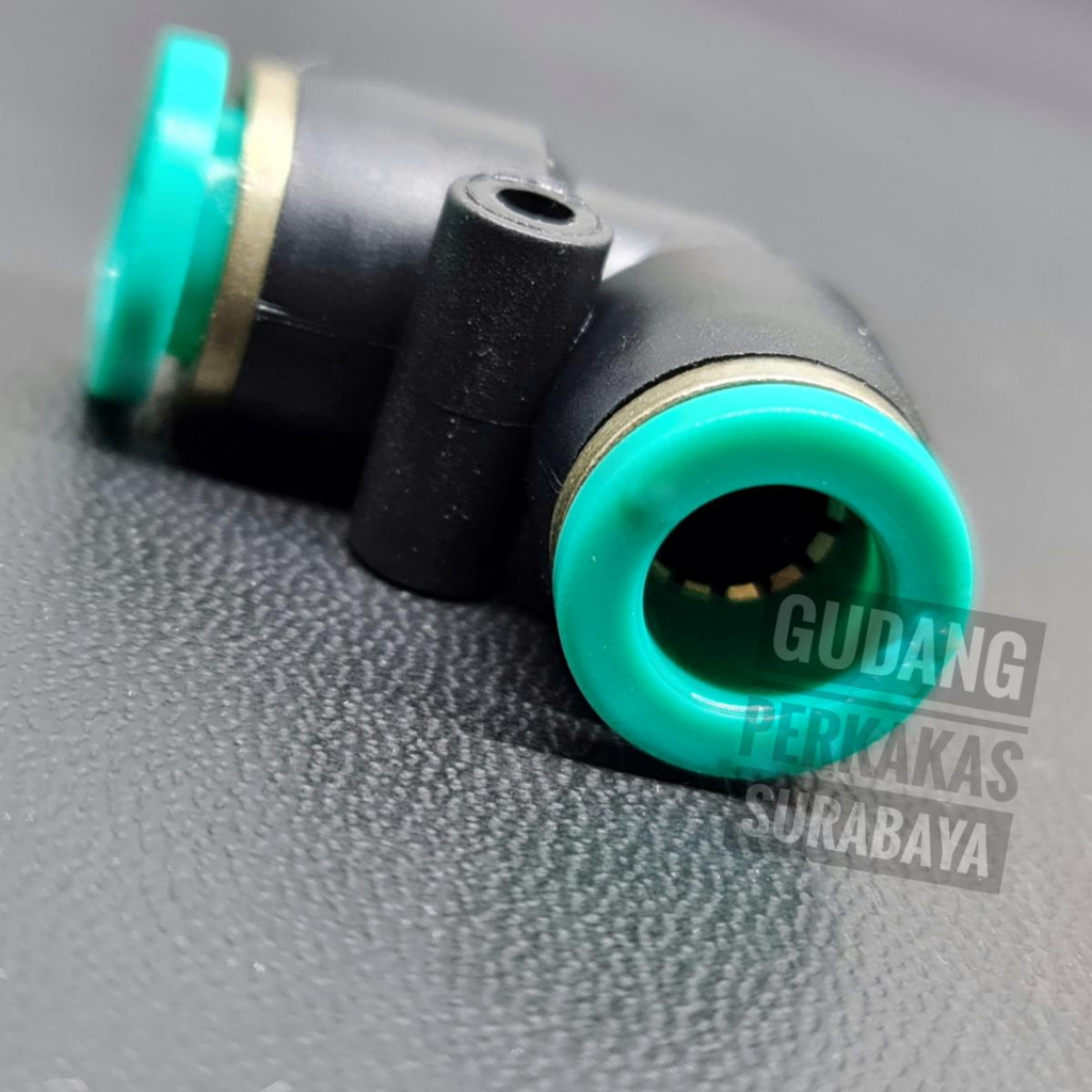 Jual UNION ELBOW FITTING SELANG PU TYPE L FITTING PU FITTING PNEUMATIC ...