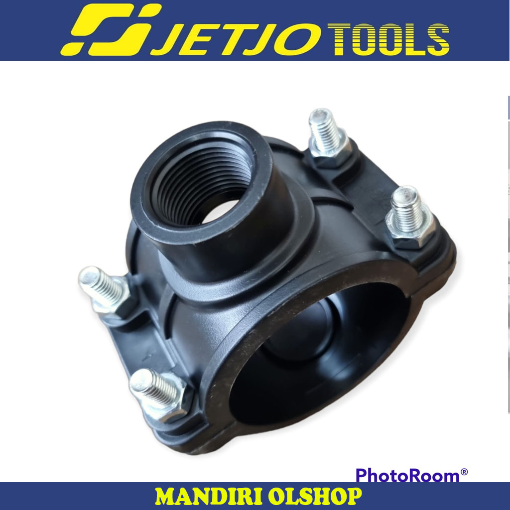 Jual clamp saddle hdpe 32 x 1/2" | Klem sadel pdam 1" x 1/2" inch ...