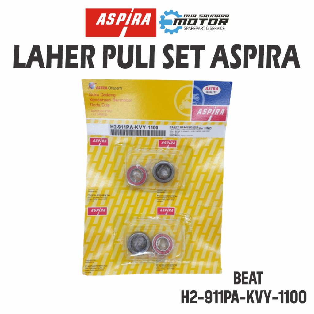 Jual PAKET BEARING PULI BEAT ASPIRA PAKET LAHER PULI PAKET BANTALAN ...