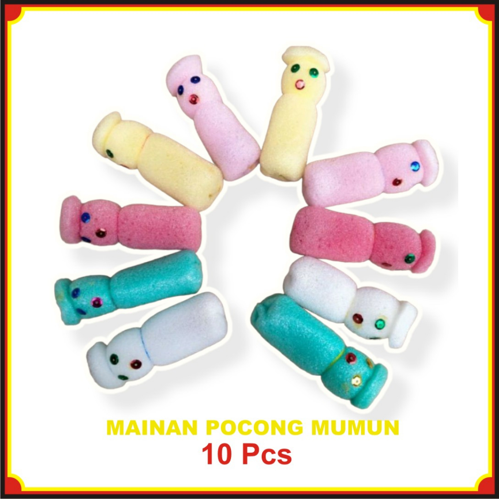 Jual 10 Pcs Mainan Boneka Pocong Mainan Tradisional 90'an Bisa Bangun ...