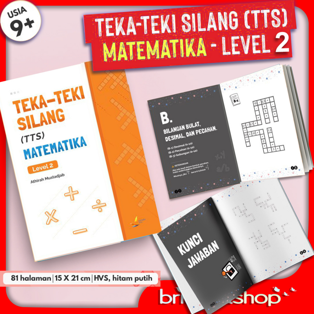 Jual Buku Bacaan Anak Teka-teki Silang (TTS) Matematika Level 2 ...