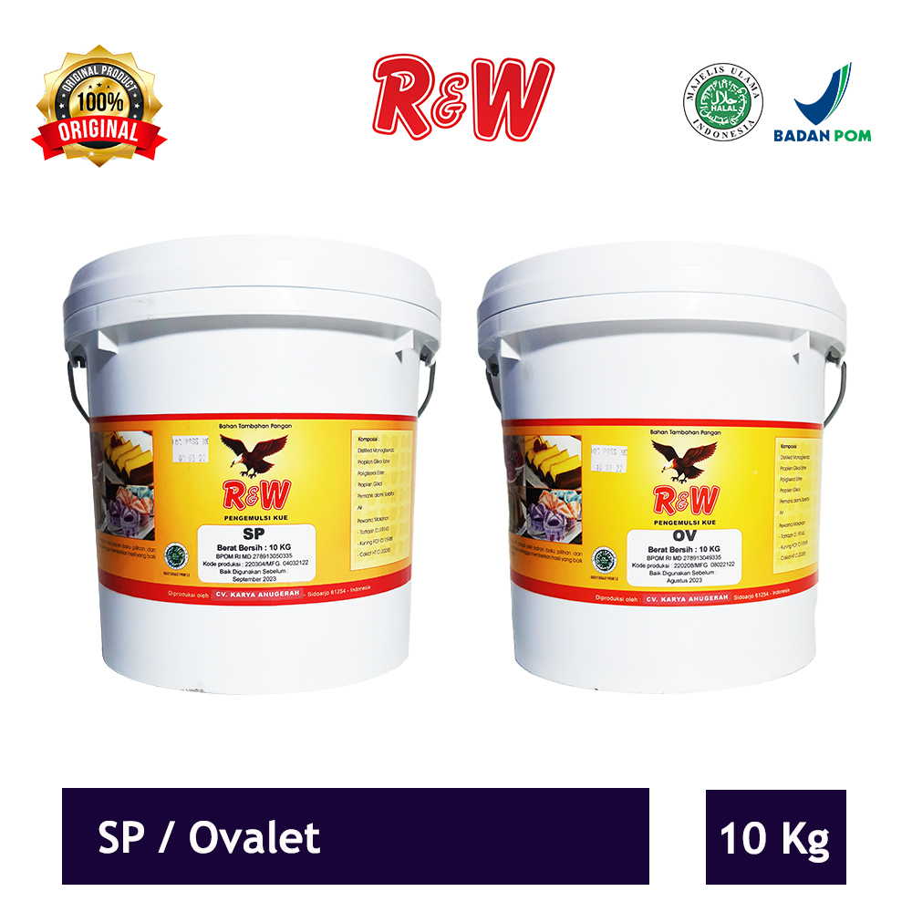 Jual Emulsifier SP Ovalet TBM Pengemulsi Pelembut Pengembang Kue Roti ...