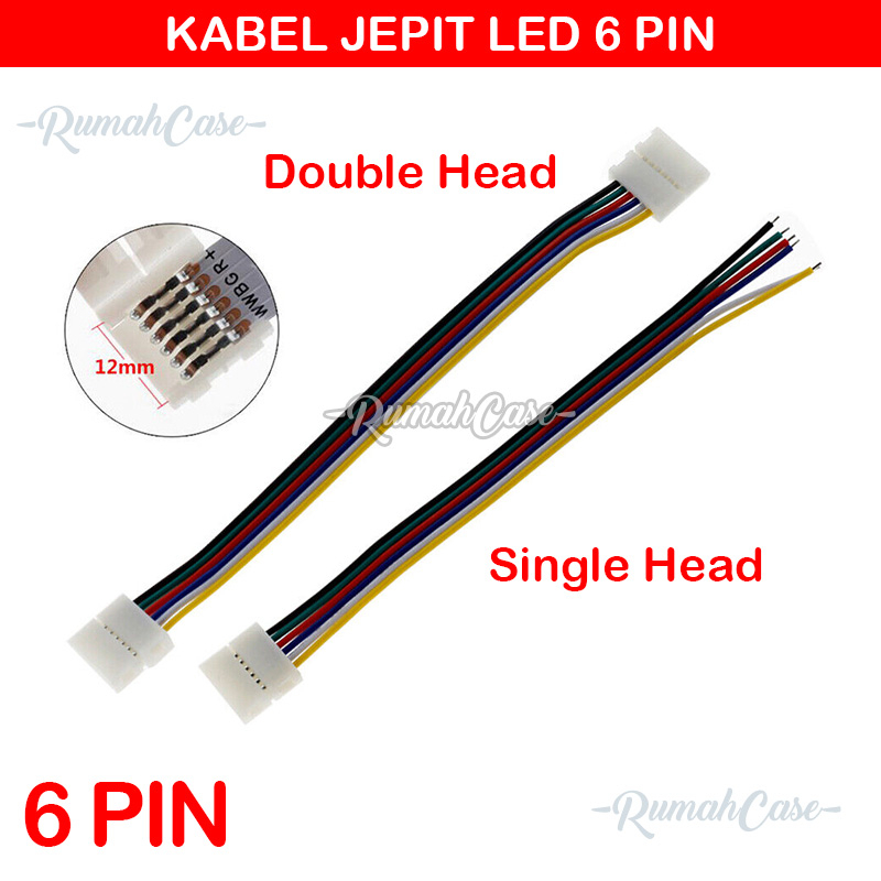 Jual Kabel Jepit 6 Pin Smart LED strip konektor Lampu wiz bosman ...