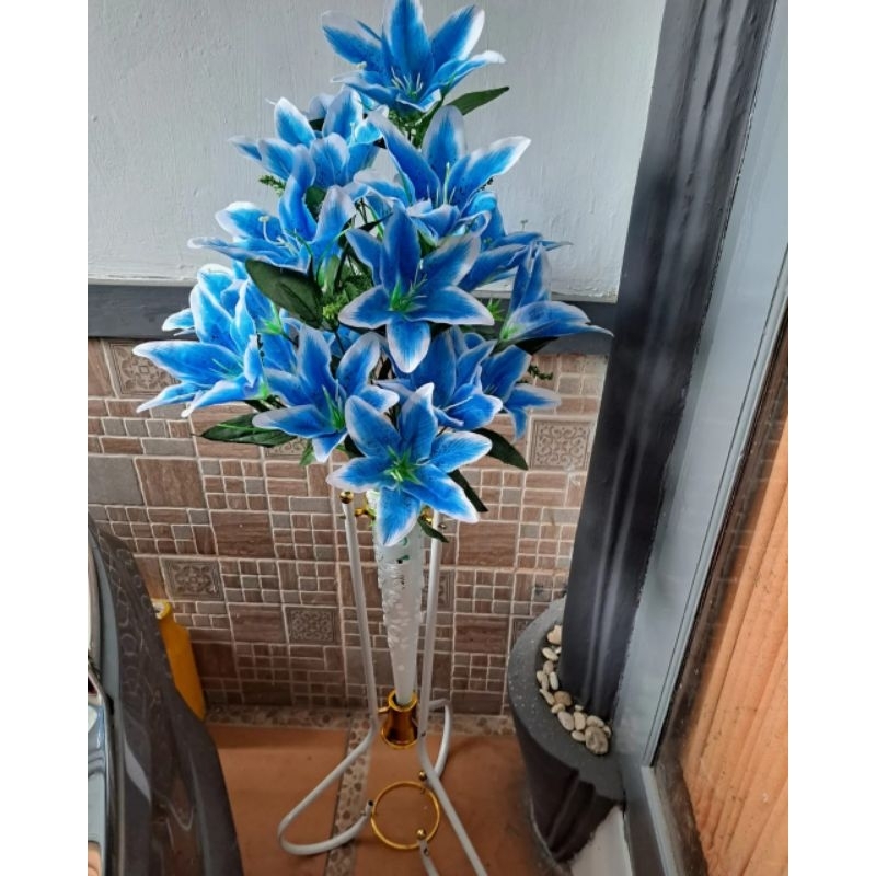 Jual BUNGA HIASAN RUANG TAMU BUNGA LILY ARTIFICIAL.CABANG 20 BUNGA ...