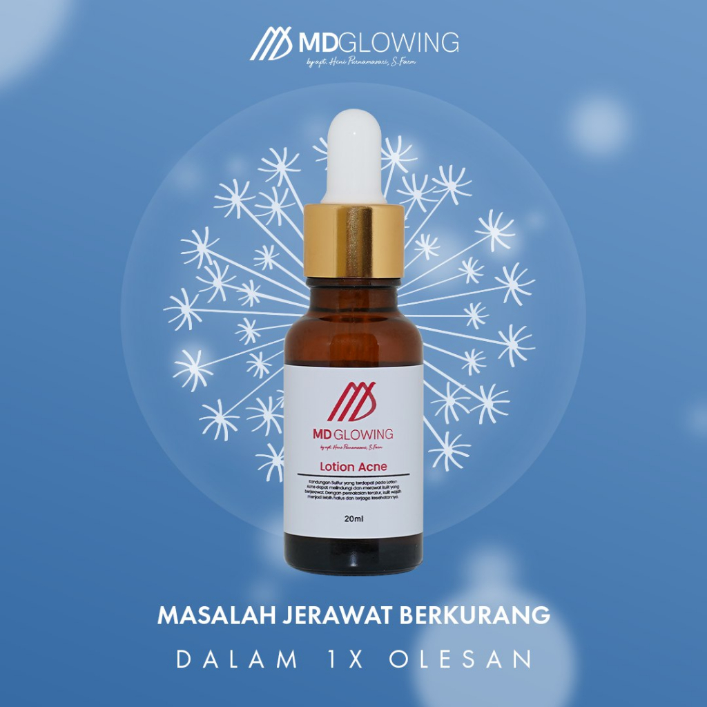 Jual MD Glowing Totol Acne / Lotion Acne (Menghilangkan Jerawat ...