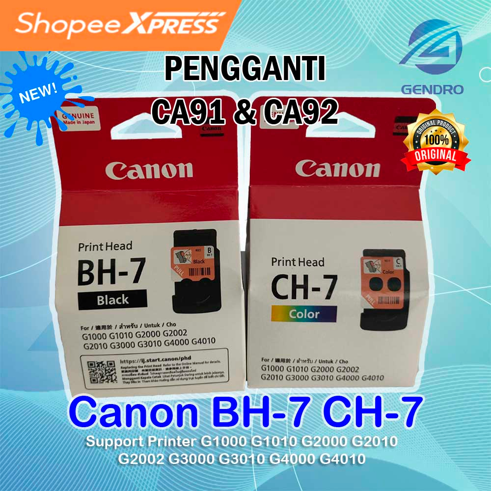 Jual Cartridge Canon BH7 BH-7 ch7 ch-7 Original Printer G1000 G2000 ...