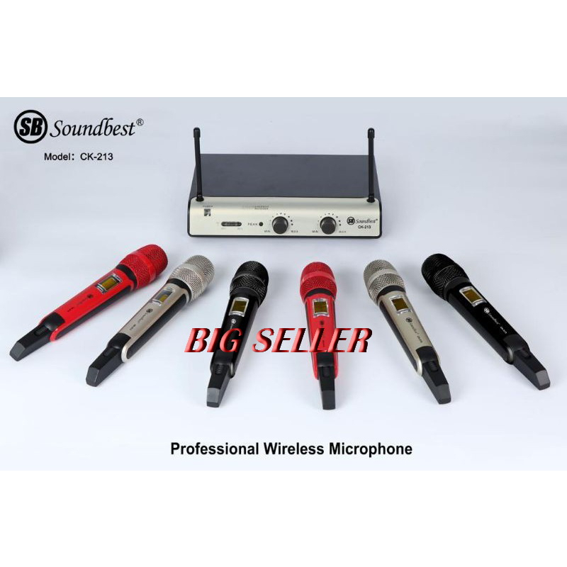 Jual MIC WIRELESS SOUNDBEST CK213 MIC WIRELESS CK 213 ck-213 | Shopee Indonesia