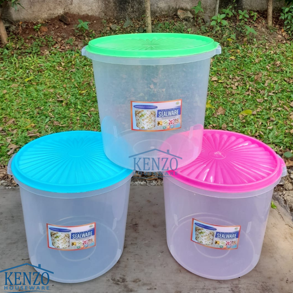 Jual Toples Plastik Warna 5L Kerupuk Toples Krupuk Peyek 5 Liter Sealware | Shopee Indonesia