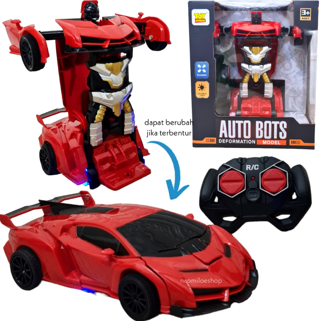 Jual Autobot RC auto crash sensor TRANSFORMER LAMBO MAINAN MOBIL REMOTE ...