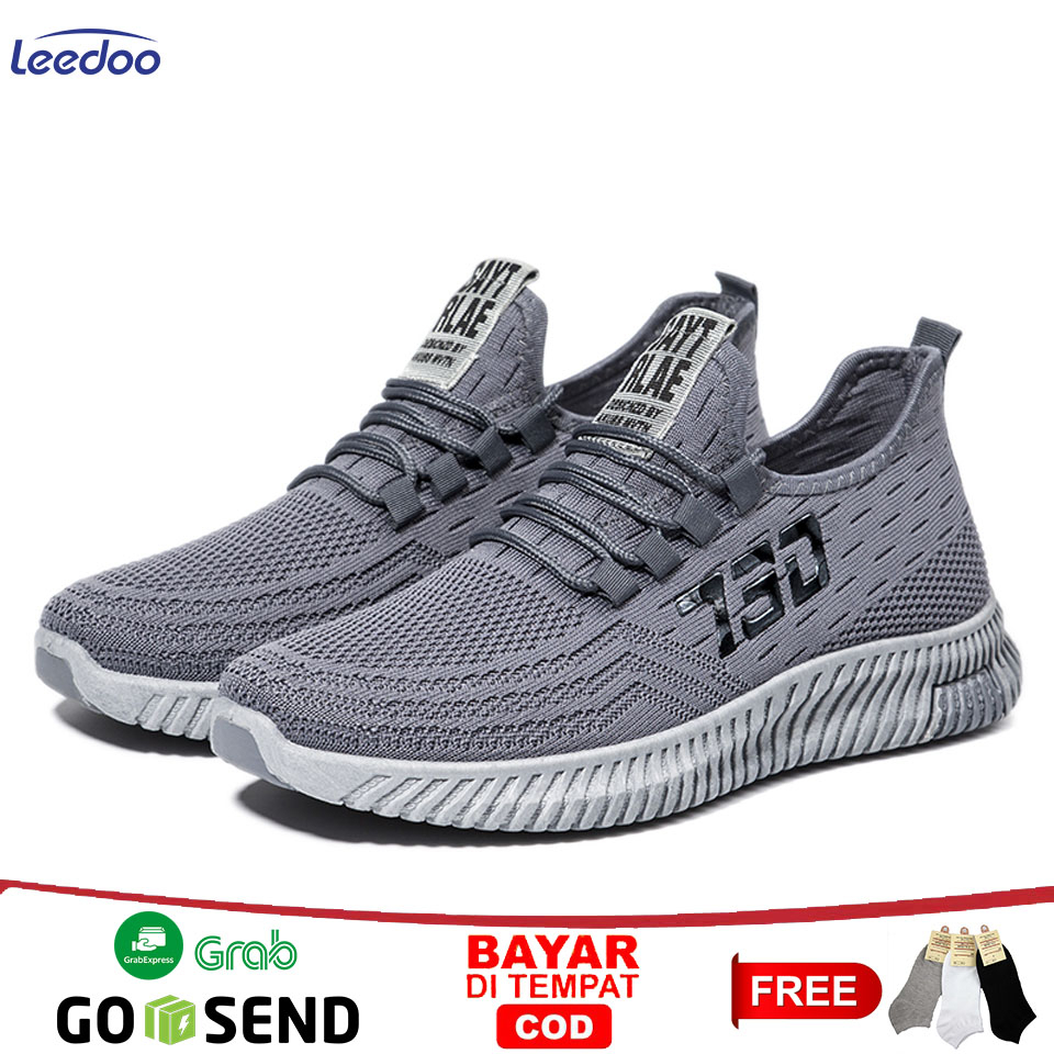 Jual Leedoo Sepatu Sneakers Pria Original 100 Casual Running Sepatu Kekinian Olahraga Kerja ...
