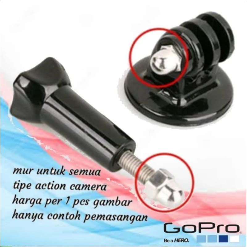 Jual Mur Nut Screw Sekrup Pengganti Baut Mounting Mount Tongsis Monopod ...
