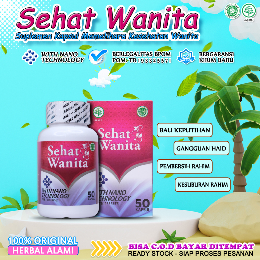 Jual SEHAT WANITA - Obat Rahim Kering, Benjolan Miom, Perih Saat Haid ...