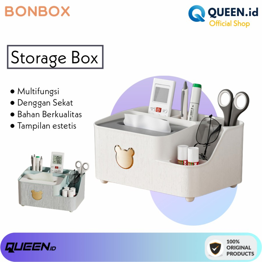 Jual BONBOX BSB3202 Multifungsi Storage Box Kotak Tisu Penyimpanan ...