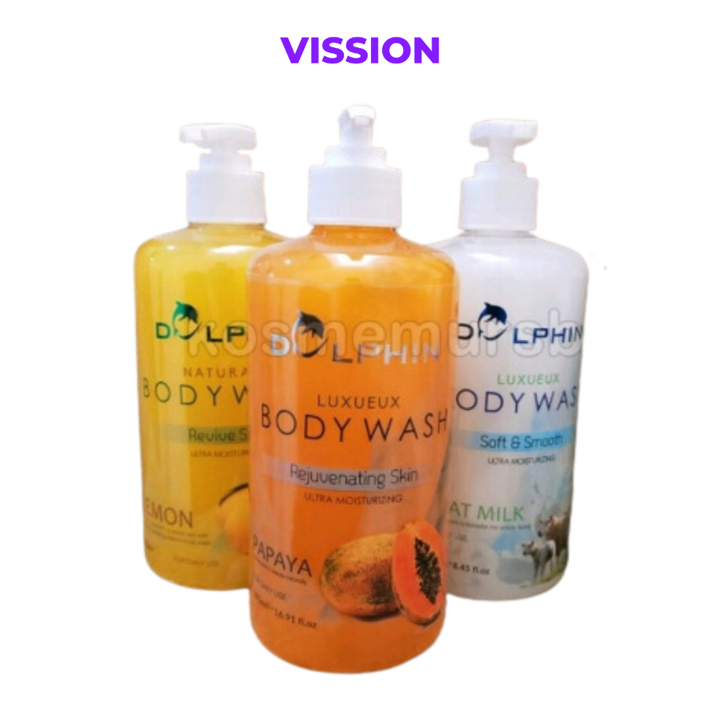 Jual Body Wash Dolphin 500ml | Sabun Dolphin Papaya 500ml | Sabun Mandi ...