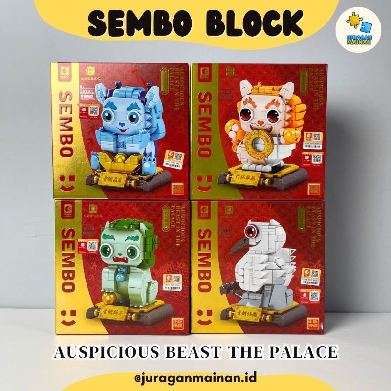 Jual SEMBO BLOCKS Auspicious Beast The Palace Series - Block Brick ...