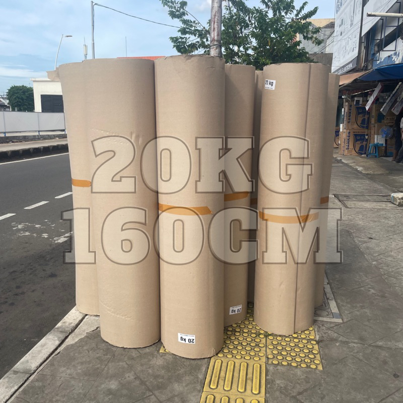 Jual Kardus Lembaran Packing Murah Single Face 160cm / Corrugated Roll ...