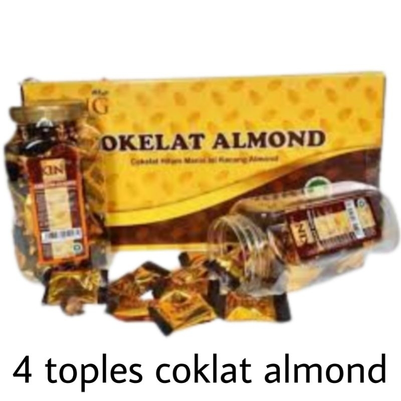 Jual D'King Coklat Almond dking Bonibol Karton isi 4 toples | Shopee ...