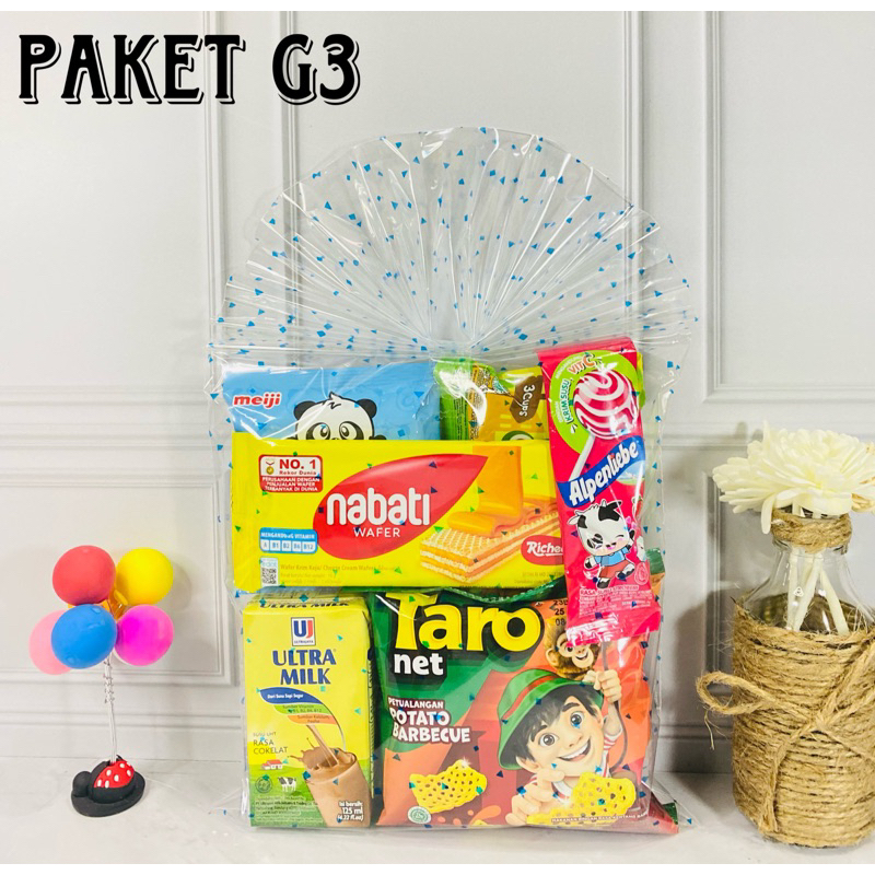 Jual Paket snack ulang tahun anak murah G 3/hampers ulang tahun ...