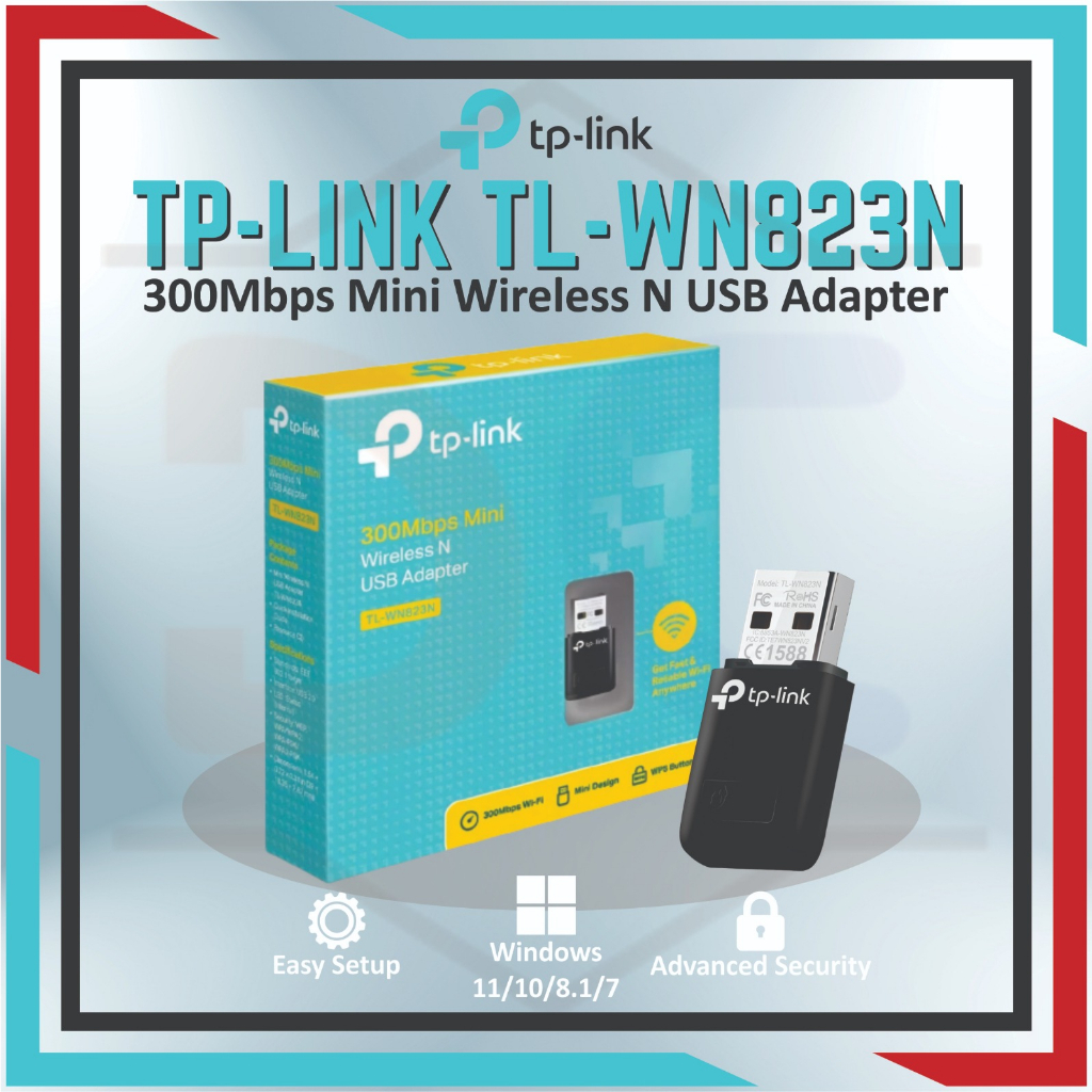Jual TP-LINK TL-WN823N 300Mbps Mini Wireless N USB Adapter | Shopee ...