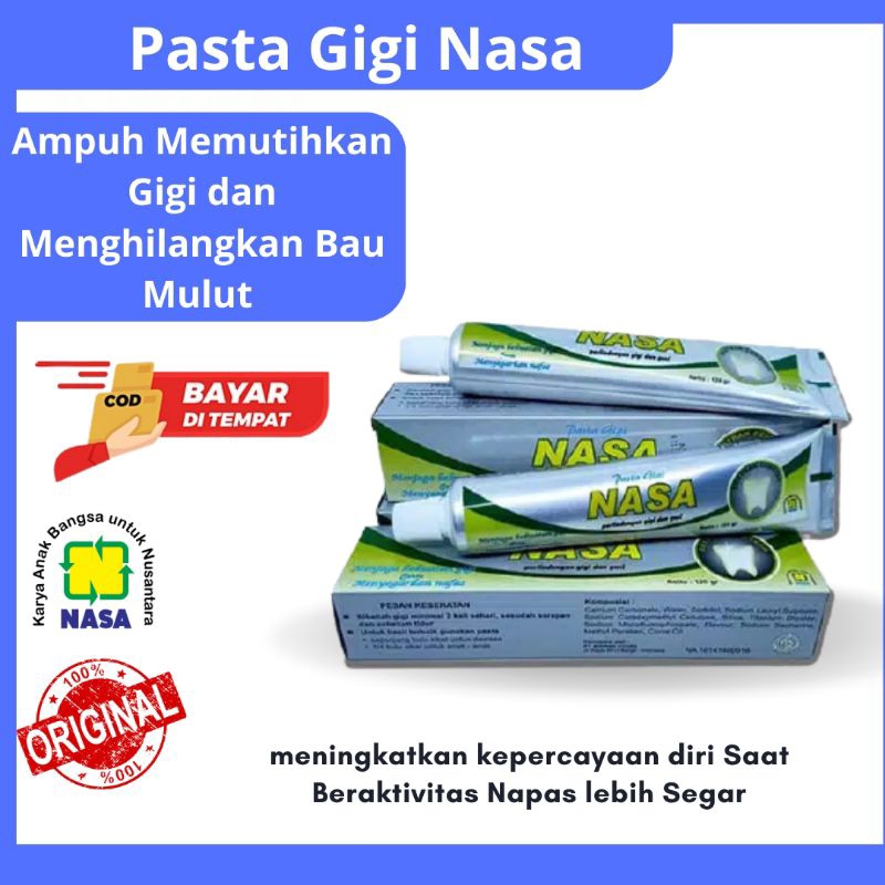 Jual Pasta Gigi Nasa - Odol Nasa - PGN - Perontok Karang Gigi-pemutih ...
