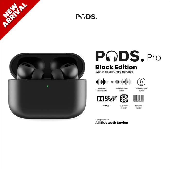 Jual THE PODS PRO 2023 “ BLACK EDITION “ WIRELESS CHARGING CASE (IMEI ...