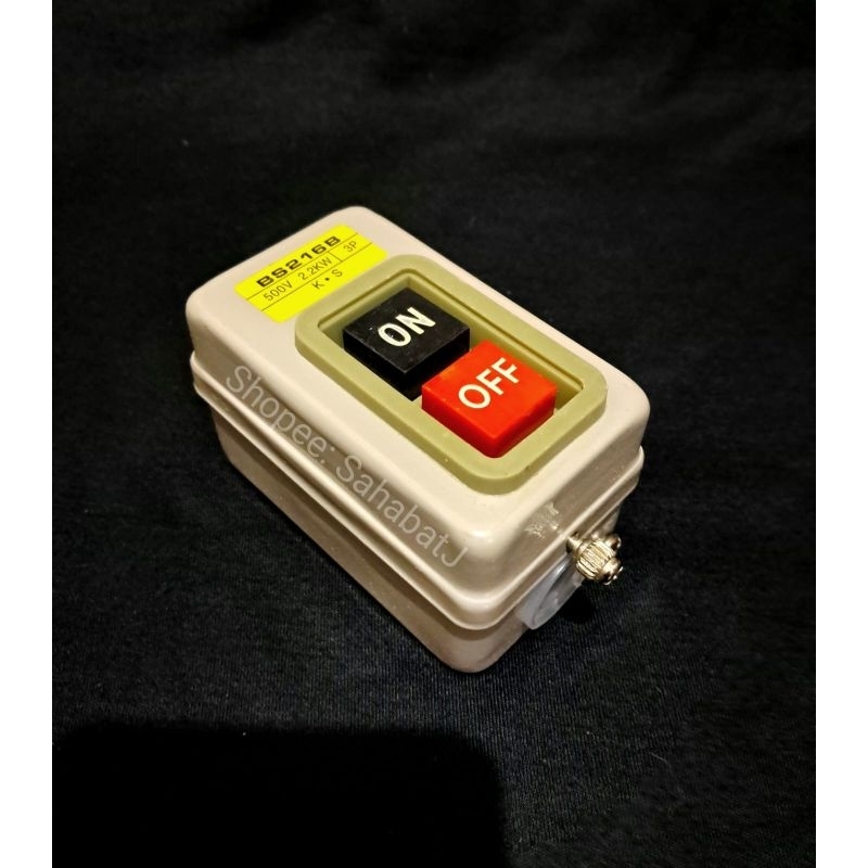 Jual Push Button 15A On Off 3p 2.2KW 3 Phase Switch | Shopee Indonesia
