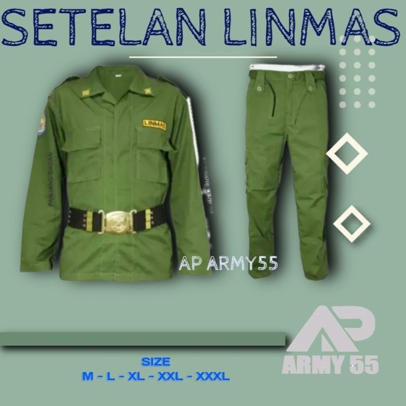 Jual Seragam Linmas // Seragam Hansip // Pdl Linmas | Shopee Indonesia