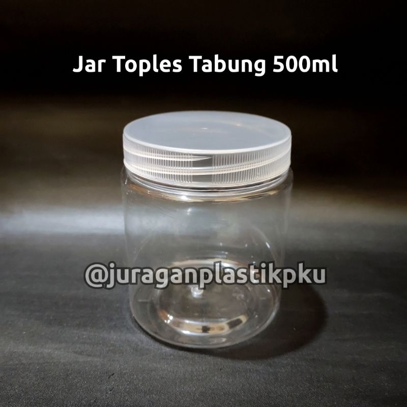 Jual Toples Jar Plastik Silinder 500ml / Botol Toples Tabung Tinggi ...