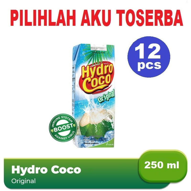 Jual Hydro Coco 250ml Air Kelapa - ( HARGA 12 PCS ) | Shopee Indonesia