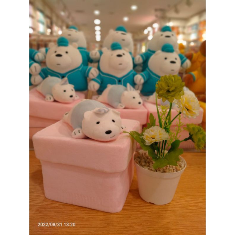 Jual Miniso X We Bare Bears 5x5inch Plush Gift Box - Ice Bear | Shopee ...