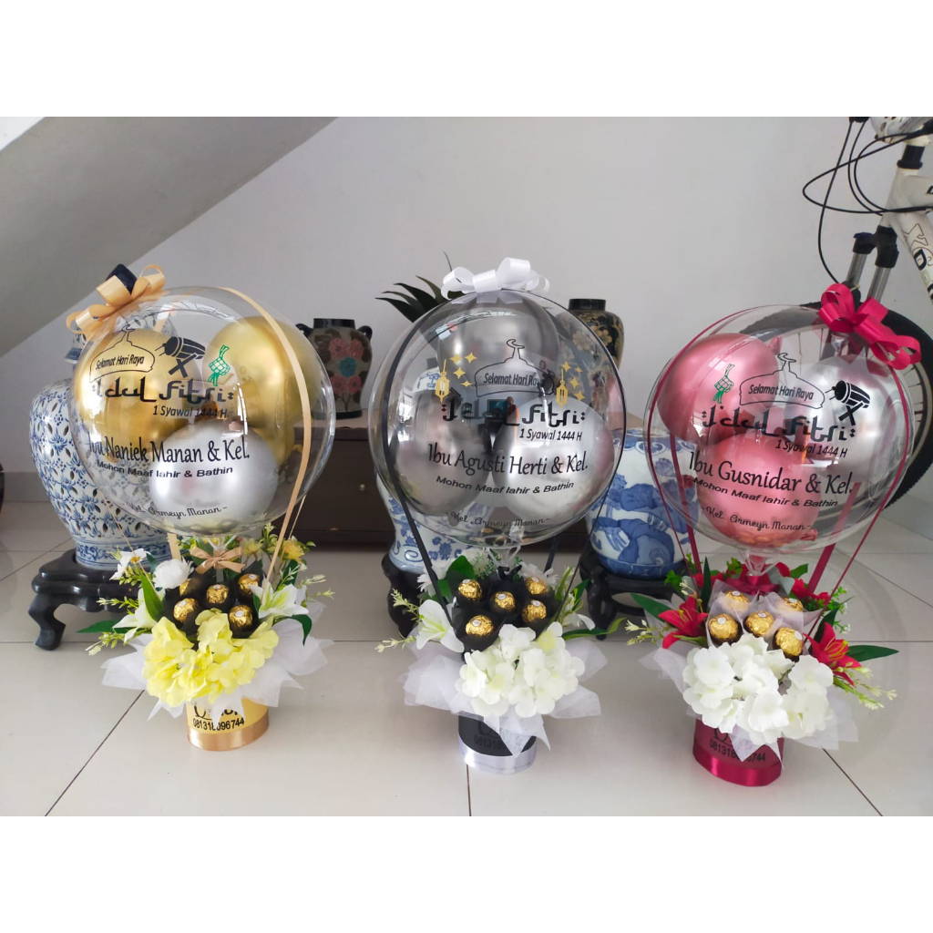 Jual Buket balon dan coklat ferrero Rocher, small hadiah ulang tahun ...