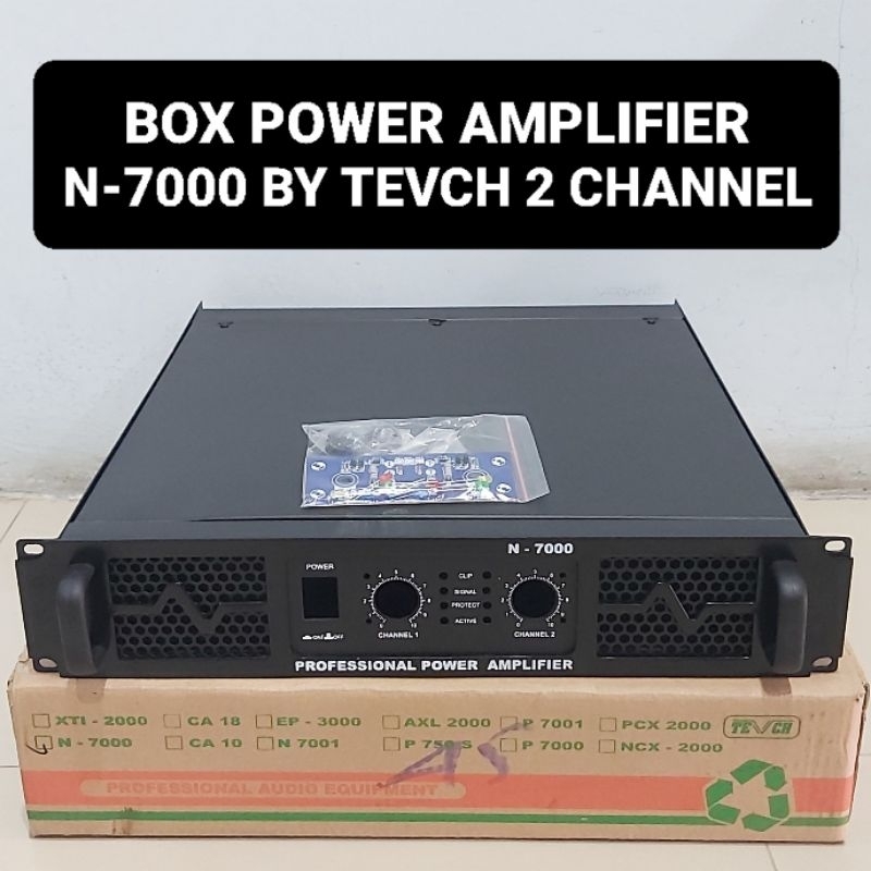 Jual N7000 Box Power Amplifier N-7000 TEVCH 2 Channel Tebal | Shopee Indonesia