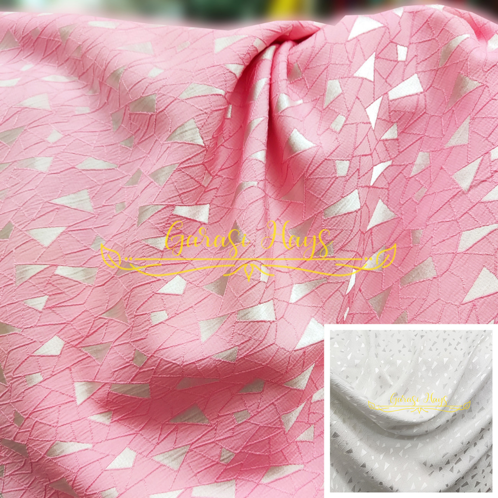 Jual Kain Jacquard Embossed Geometric Lebar 150 cm | Shopee Indonesia