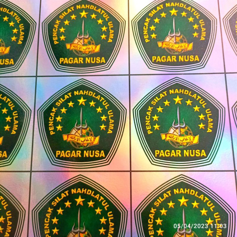 Jual STIKER PAGAR NUSA HOLOGRAM LAMINASI GLOOSY | Shopee Indonesia