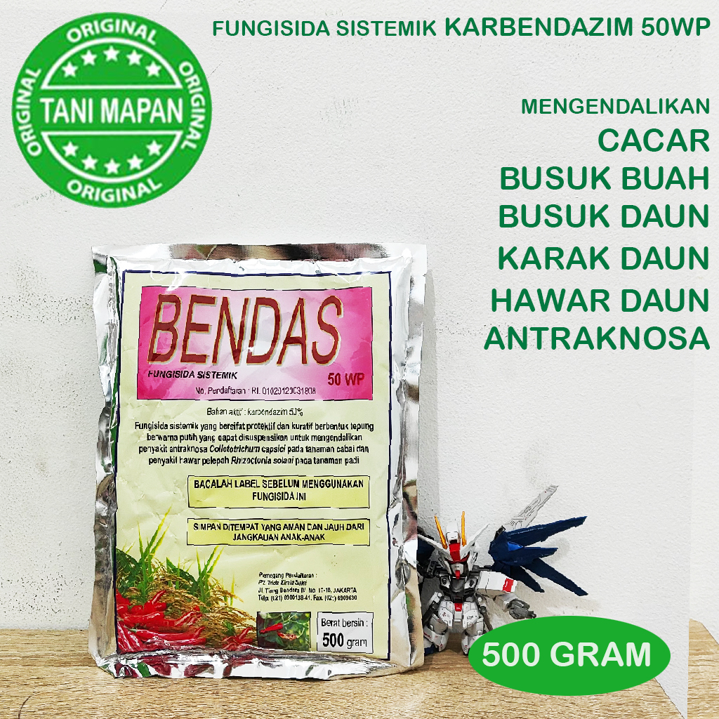 Jual Fungisida - BENDAS 50WP - 500 GRAM ( Karbendazim 50WP) | Shopee ...