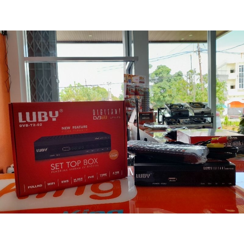 Jual Set Top Box TV Analog Ke Digital Luby Reciever DVB T2 02 Siaran STB | Shopee Indonesia