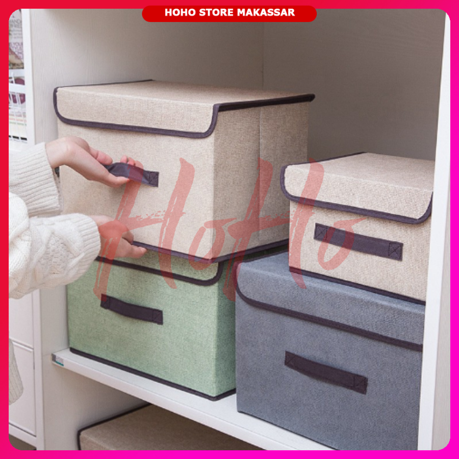 Jual Storage BOX BAJU KOTAK Tempat Penyimpanan Dengan Penutup ...