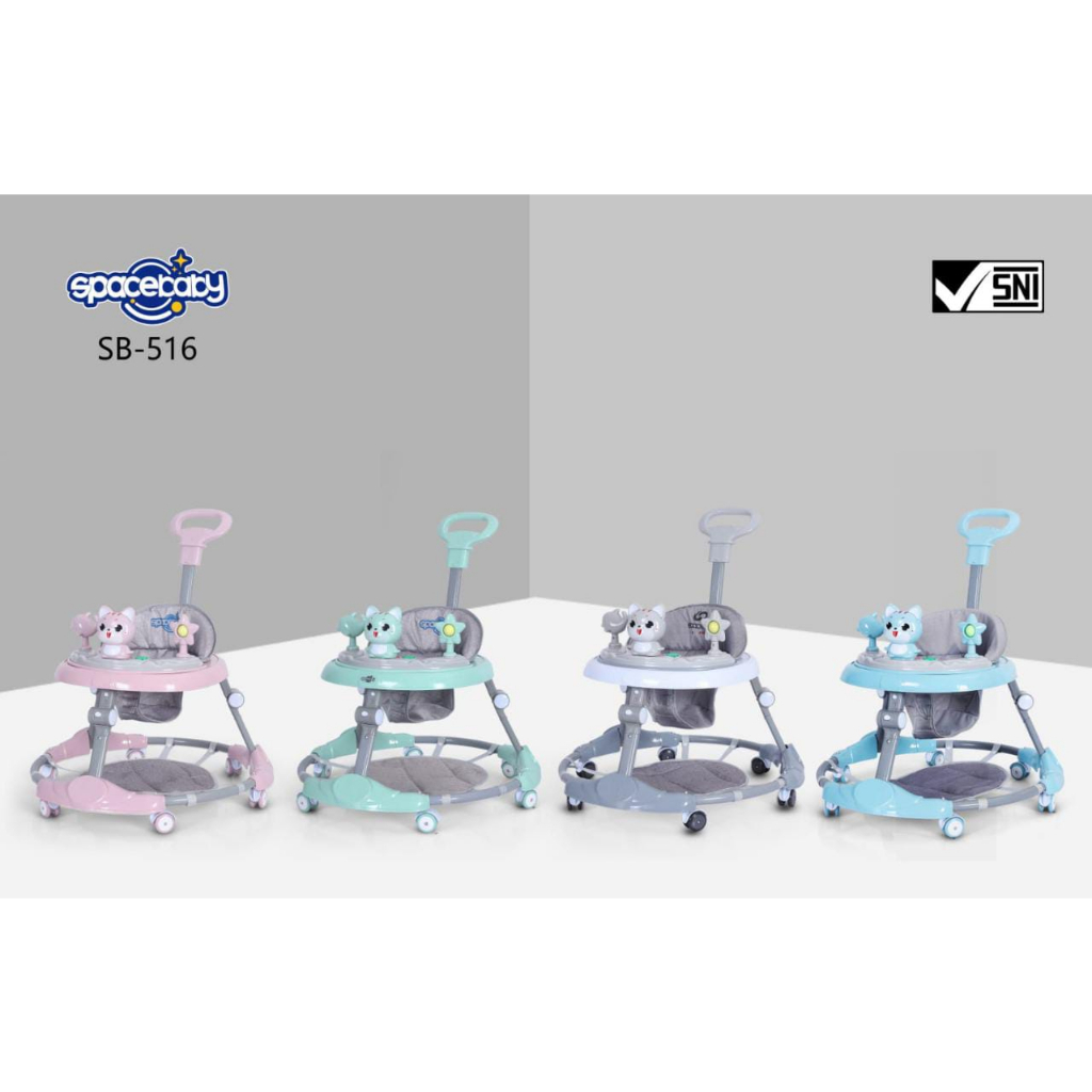 Jual SPACE BABY WALKER SB-505 || SPACE BABY WALKER SB-516 / SB-517 + TONGKAT DORONG || WALKER ...