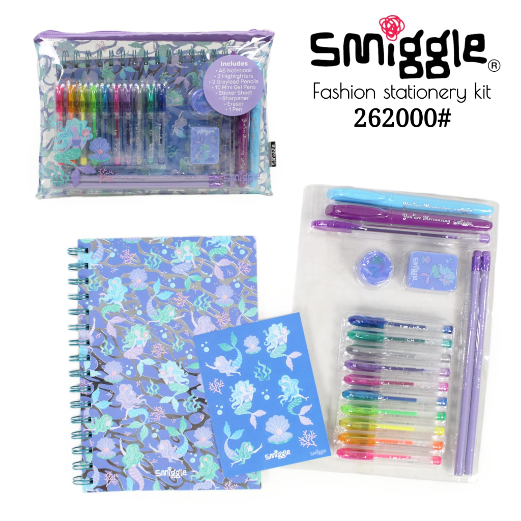 Jual SMIGGLE Stationery Kit Pencil Case Gift Pack Set Dino / Unicorn ...