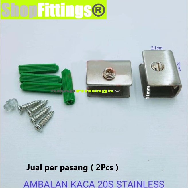 Jual Ambalan Jepit Kaca Tatakan Penyangga Kaca Penjepit Bracket Glass Shelves | Shopee Indonesia