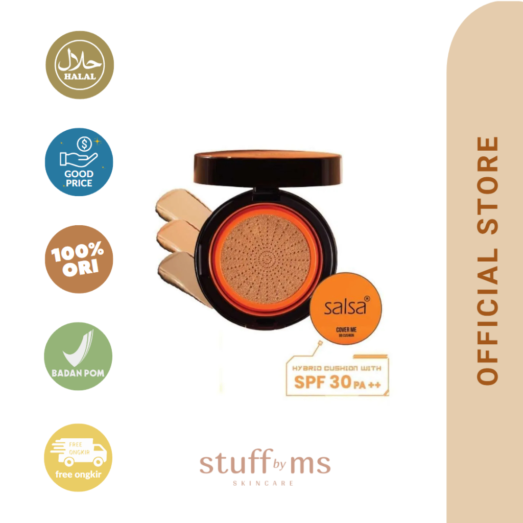 Jual Salsa Cover Me BB Cushion - Semi Matte SPF30 With Red Algae ...