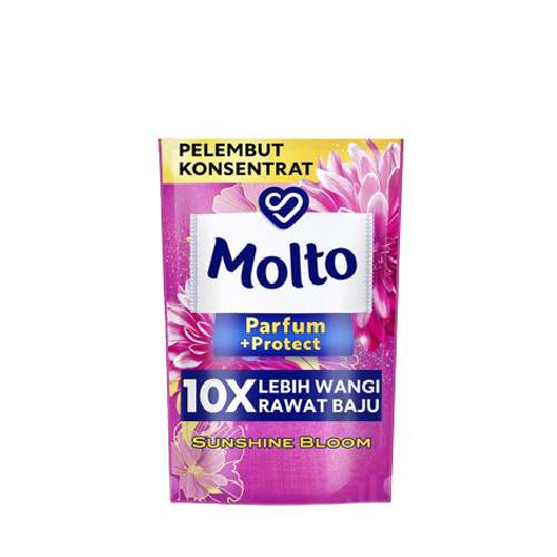 Jual Molto Pelembut & Pewangi Pakaian Softener Konsentrat Parfum +Protect Sunshine Bloom 650 mL ...